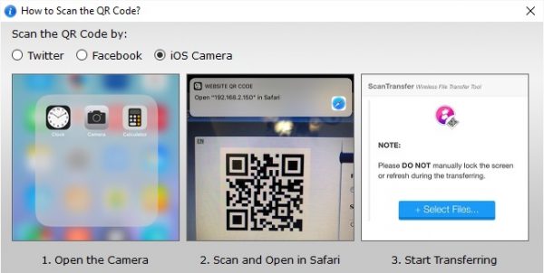 ScanTransfer lets you wirelessly share Photos and Videos