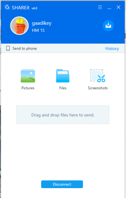 Transfer Files between Mobile Phone and PC using SHAREit