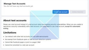 Create a Test Account on Facebook without email or phone number