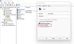 How to Enable or Disable a User Account in Windows 11/10