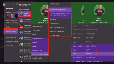 How to Report and Block Gamertag, Content, and Messages in Xbox One
