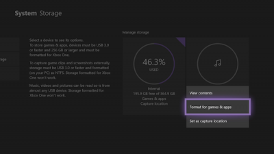 How to transfer Xbox One Games and Apps to external Hard Drive
