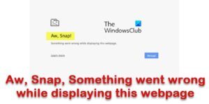 How to fix Aw, Snap! error message in Google Chrome browser