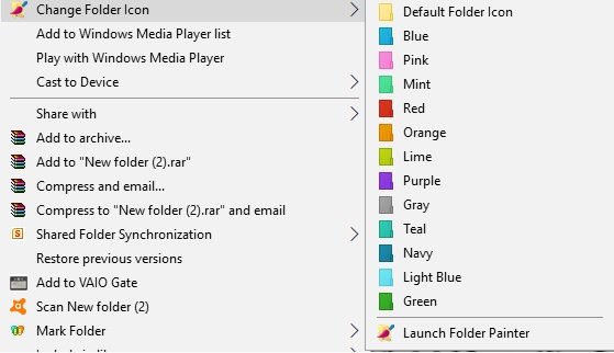 Free software to change Folder icon color in Windows 11