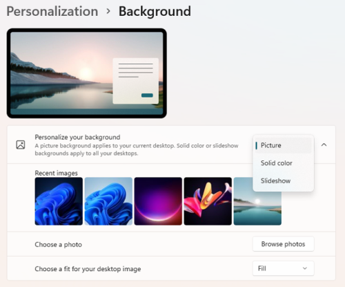 Customize Windows 11 Backgrounds, Colors, Lock screen, Themes