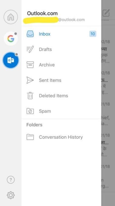 Add multiple accounts in Outlook app for Android and iPhone