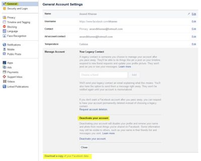 How to permanently delete your Facebook Account