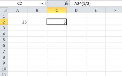 How to find Square Root of a Number in Excel