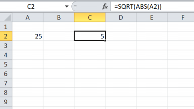 How to find Square Root of a Number in Excel