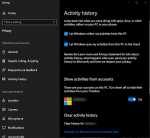 How to view and clear Activity History on Windows 11
