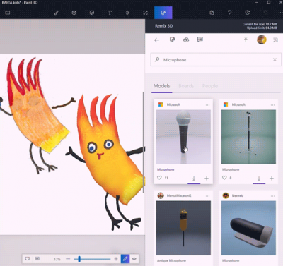 Convert 2D Shape into 3D using Paint 3D on Windows 11/10