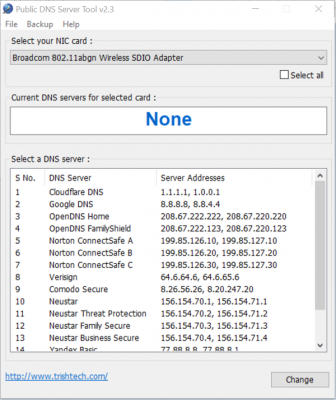 Public DNS Server Tool is a free DNS changer for Windows 11/10
