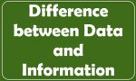 What is the difference between Data and Information
