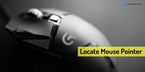 Locate or Keep track of your Mouse Pointer in Windows 11