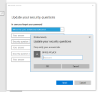 Add Security Questions to reset Windows Local Account password