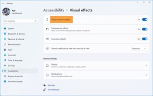 How to keep Scrollbars always visible in Windows 11/10
