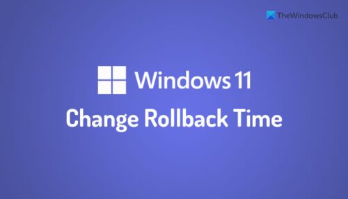 Extend Rollback time period to uninstall a Windows Upgrade