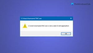 How to fix Not a valid Win32 application error?