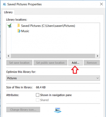 How to Add or Remove folders in a Library in Explorer in Windows