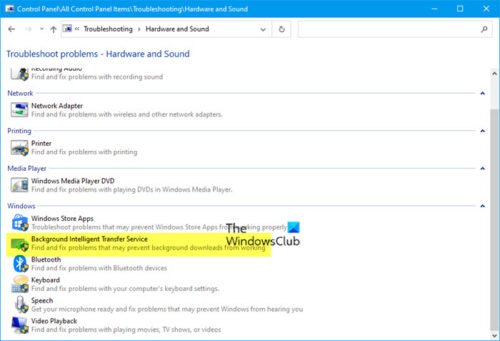 Background Intelligent Transfer Service not working in Windows 11/10