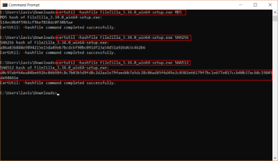 How to verify MD5 checksum of files using Certutil