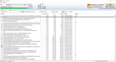 Know what is taking up space on hard drive on Windows with WizTree