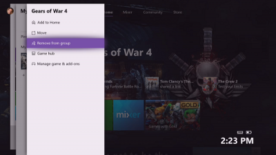How to group Apps and Games on Xbox One
