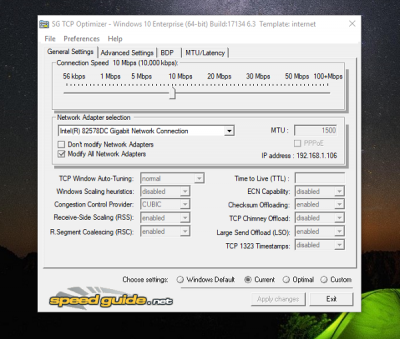 Analyze and Optimize TCP/IP with TCP Optimizer for Windows PC