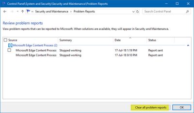 How to delete Problem Reports in Windows 11/10