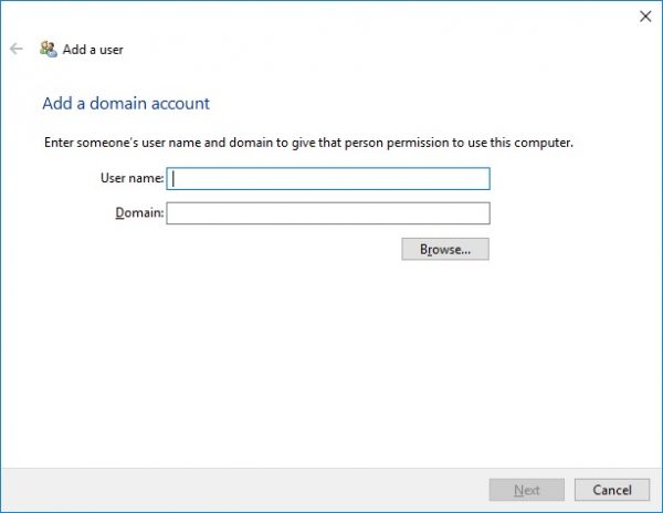Add someone else to this PC link is greyed out or not working in Windows