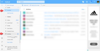 Organize Outlook.com inbox with Archive, Sweep, and Move tools