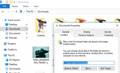 Accidentally merged User folders; Unmerge Downloads folder