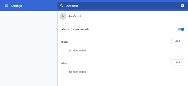 Javascript Required To Sign In Enable Javascript In Your Browser