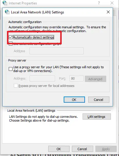Fix ERR_CONNECTION_RESET error on Chrome browser Fix ERR_CONNECTION_RESET error on Chrome browser