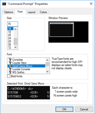 How to add Custom Fonts to Command Prompt in Windows 11/10