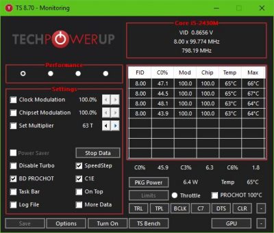 ThrottleStop: Monitor & disable CPU throttling on Windows laptops