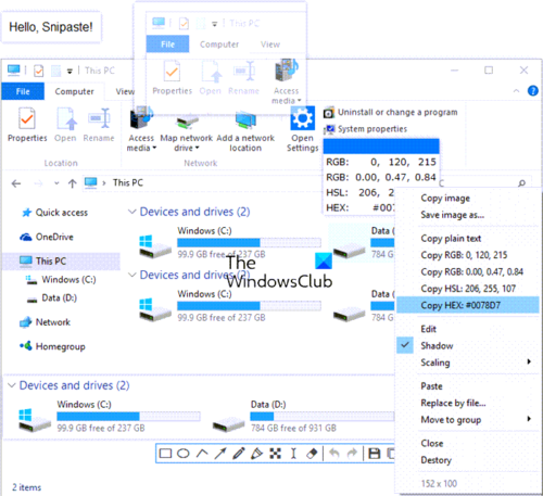 Snipaste is a powerful tool to take Screenshots on Windows PC