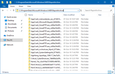 How to delete System queued Windows Error Reporting files
