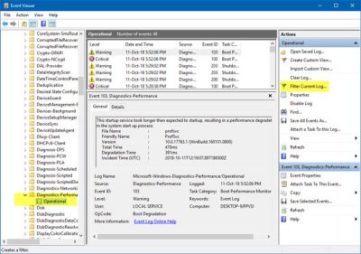 How to identify Windows Services delaying Shutdown or Startup