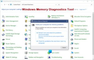 The memory could not be written error in Windows 11