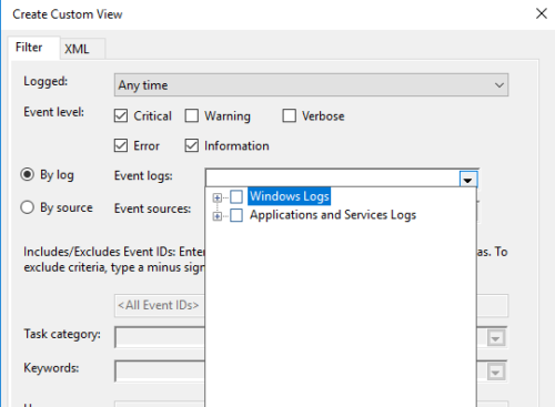 How To Create Custom Views In Event Viewer On Windows 1110