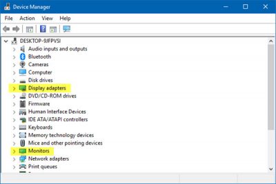 Black border or bar on Side around Screen in Windows device