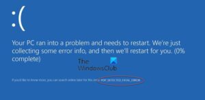 Fix PNP DETECTED FATAL ERROR on Windows 11/10