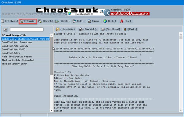 CheatBook: Cheats code tracker tool for aiding gamers