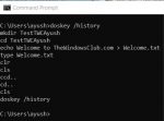 How to view, save and clear Command Prompt command History