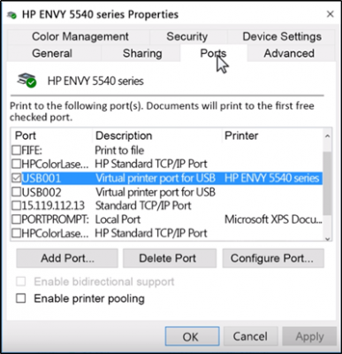 Port in use, please wait Printer error message in Windows 11/10