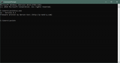 Run CMD as Administrator with SU Supershell for Windows 11/10