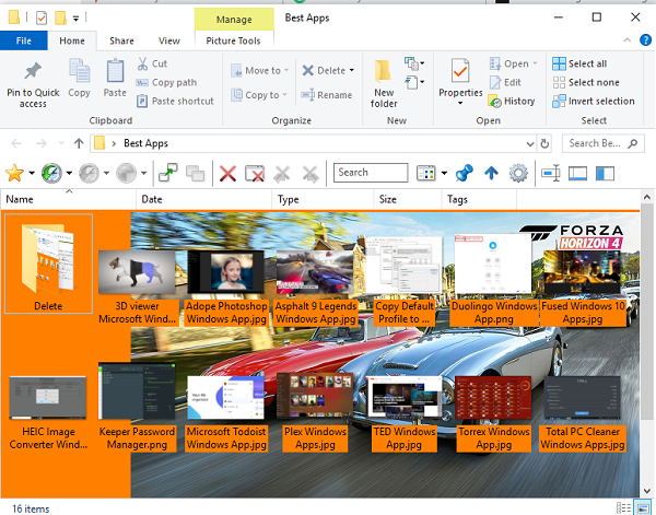 How to change folder background in Windows 10