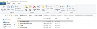 Firefox Profile files and folders explained