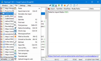Capture multiple contents to clipboard with ClipAngel for Windows 11/10